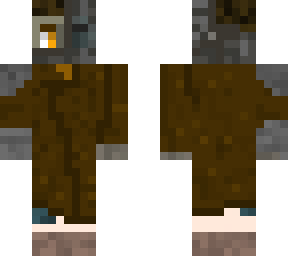 Skulk Priest in trench coat | Minecraft Skin