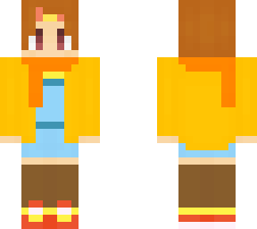 Suzune (with jacket and scarf) | Minecraft Skin