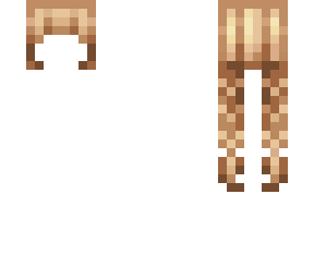 Two Thick Braids HB Blonde | Minecraft Skin