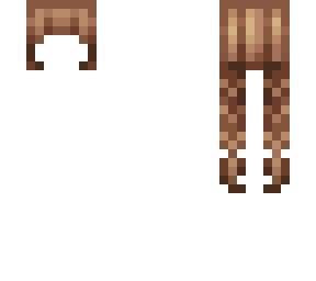 Two Thick Braids HB Light Brown | Minecraft Skin