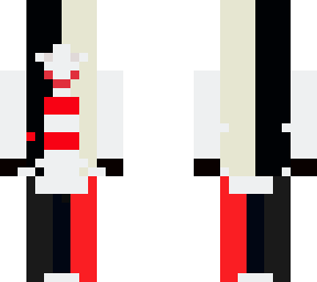 Black and red emo girl | Minecraft Skin