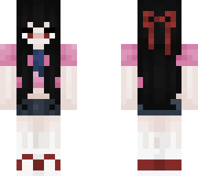 red ribbon pink | Minecraft Skin