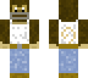 wife beater monkey (stubble) | Minecraft Skin