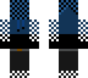 blue and black | Minecraft Skin