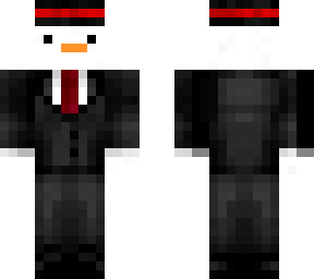 Snowman in a suit | Minecraft Skin