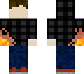 Faceless fire | Minecraft Skin