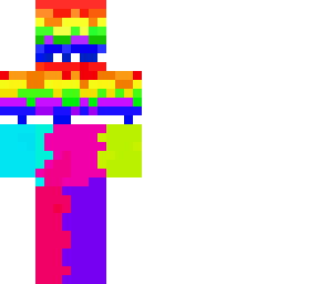 melty rainbow | Minecraft Skin
