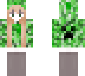 Minecraft Creeper Girl Skin