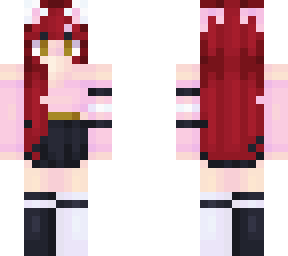 MIgrator Cape Cat Girl | Minecraft Skin