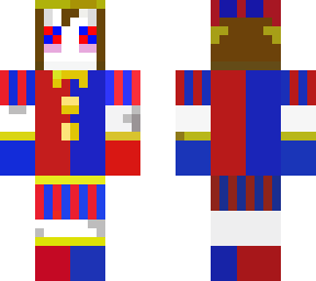 Pomni (Untextured) | Minecraft Skin