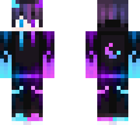 PURPLE AND BLUE GAMER | Minecraft Skin