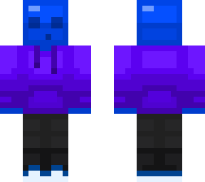 blue Slime wearing drip | Minecraft Skin