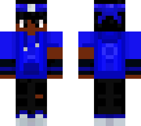 Blue Tracksuit Boy (Jacket Strings Edit/Classic 4PX) | Minecraft Skin