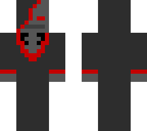 Gray Skeleton with Hood | Minecraft Skin