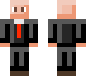 [Retro] Bald Suit Guy | Minecraft Skin