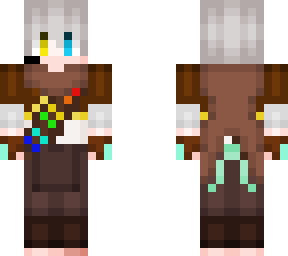 Ink!Sans - UTMV/UTAU - w/ cape | Minecraft Skin