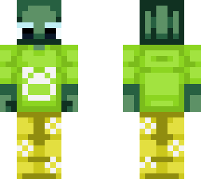PvZ Comic Book Character FrogPants - Hive style | Minecraft Skin