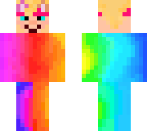 Colorful Hardcore Cat Gamer | Minecraft Skin
