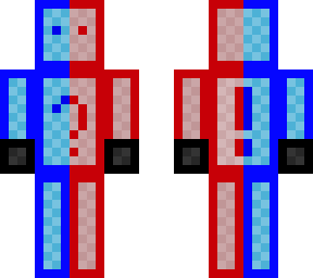 red/blue boxman | Minecraft Skin