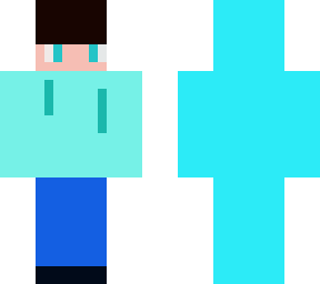 blue shirt teen kid | Minecraft Skin