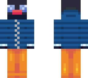 penguin wearing a puffy jacket | Minecraft Skin