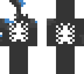 Spider-man Symbiote Suit shaded | Minecraft Skin