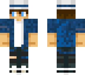 Blue picking boy | Minecraft Skin