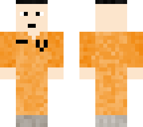 Guy in prison jump suit | Minecraft Skin