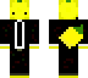 lemon skin with lemon on suit | Minecraft Skin