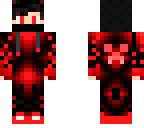 red and black | Minecraft Skin