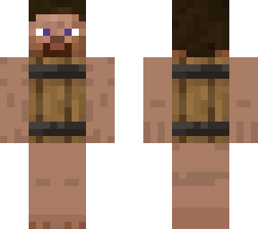 steve in barrel | Minecraft Skin
