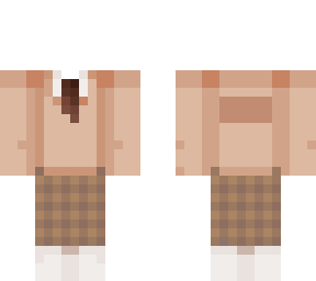 Tan Male School Uniform Base | Minecraft Skin
