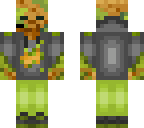 pro-gamer poisonous potato zombie [error fixed] | Minecraft Skin