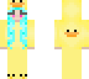 Skeppy Duck Diamond hair! | Minecraft Skin