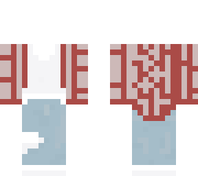 white sleeveless shirt with white washed jeans and plaid jacket base ...