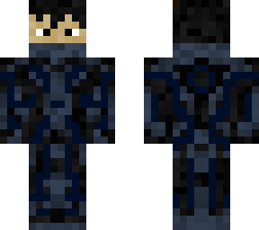 Cool Blue and Black skin | Minecraft Skin