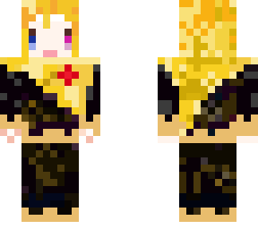 Kurung Hitam Kuning Di Raja | Minecraft Skin