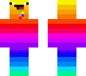 Rainbow noob | Minecraft Skin
