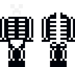 Skeleton with creeper face | Minecraft Skin