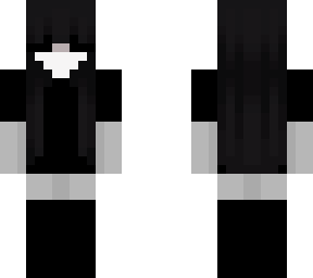 Black dress egirl | Minecraft Skin