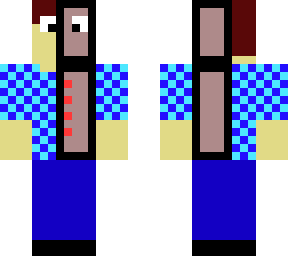 Castle raid half gray guy | Minecraft Skin