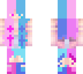 Pink and Blue | Minecraft Skin