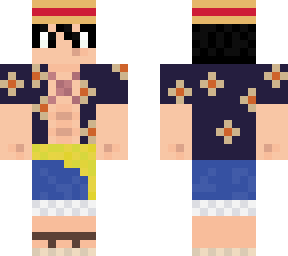 Luffy dressrosa remastered | Minecraft Skin