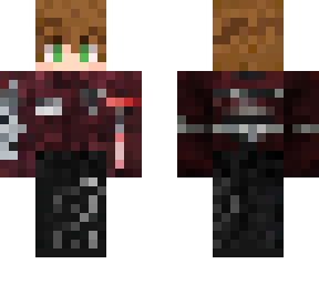 vetements Burgundy racer bomber & lv pants | Minecraft Skin
