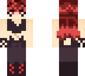 Dark Cherry - Goth Punk Woman | Minecraft Skin