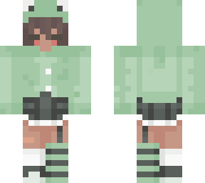 Frog Black Girl | Minecraft Skin