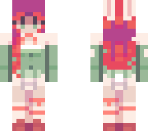 floating poppies ; te | Minecraft Skin