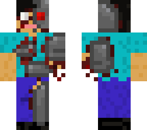 half robot | Minecraft Skins