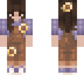 Lilac Farmer Girl | Minecraft Skin