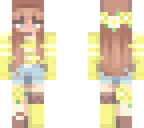 super CUTE spring girl | Minecraft Skin